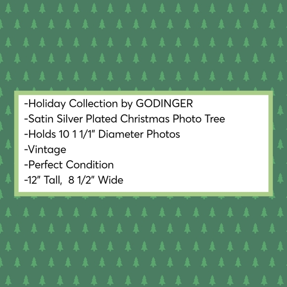 Godinger | Holiday | Godinger Silver Plated Christmas Photo Treeholds ...